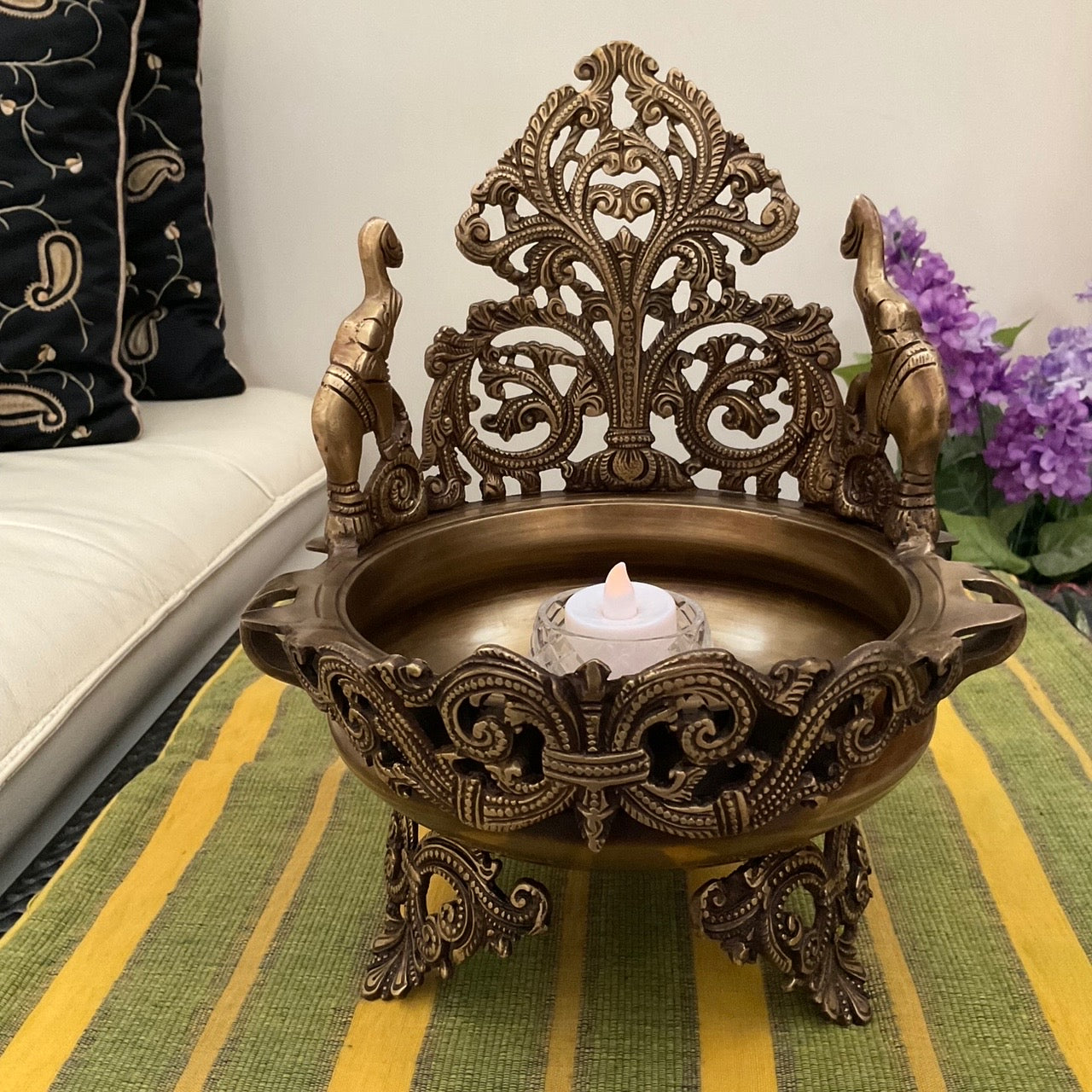 Decorative Brass Urli | Indian Handicrafts Home Decor |Crafts N Chisel