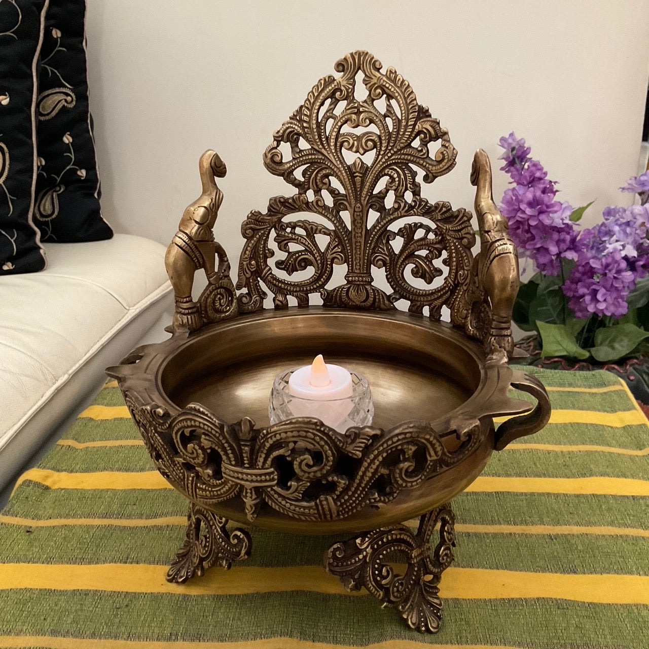 Decorative Brass Urli | Indian Handicrafts Home Decor |Crafts N Chisel