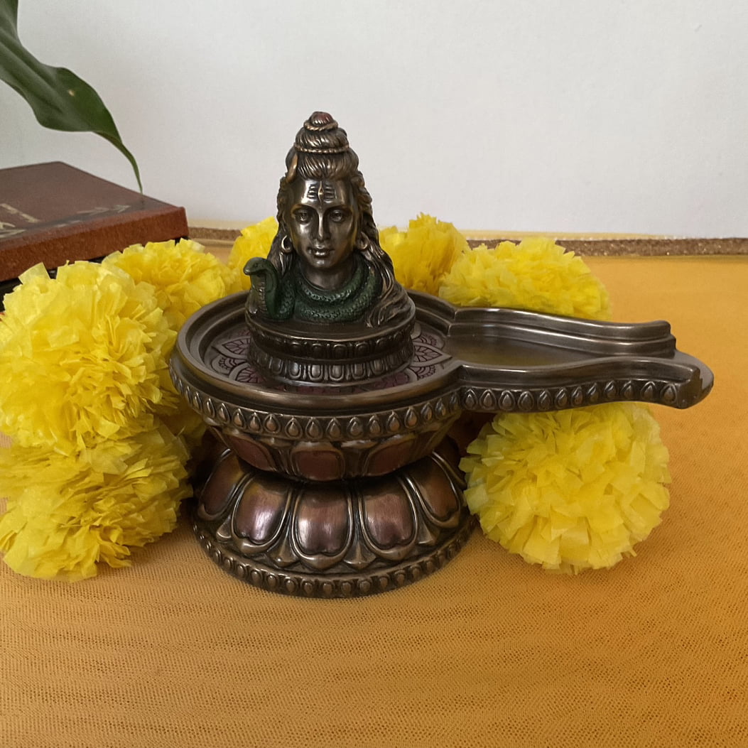 Shivling Brass Idol | Indian Hindu God | Home Pooja | Crafts N Chisel