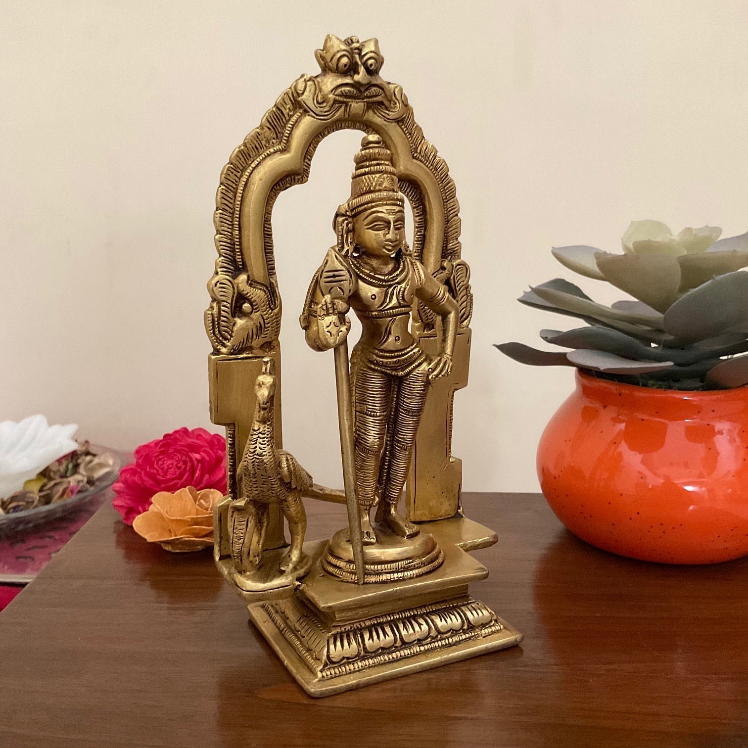 Lord Murugan Brass Idol & Statue | Indian Home Decor | Crafts N Chisel